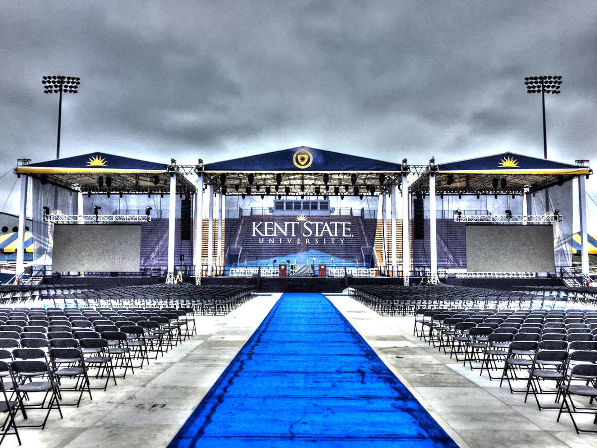 An Historic Commencement Stage Rental